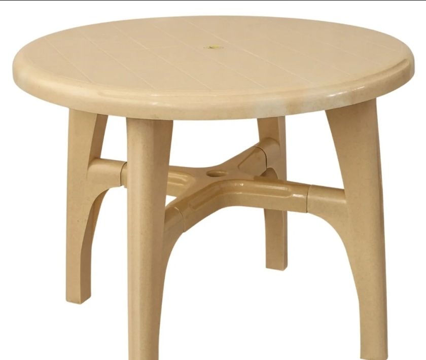 Round plastic dining table outdoor table only | Daraz.com.np