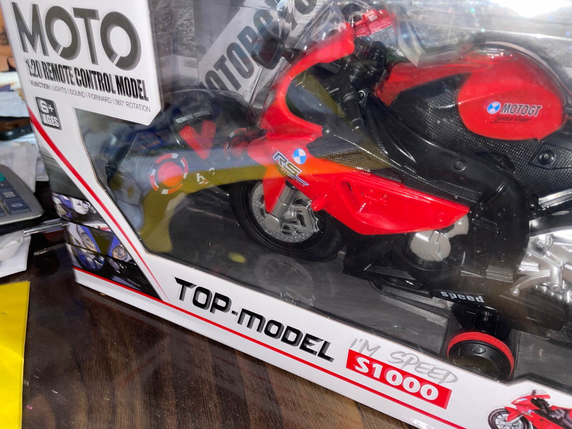 Sports Bike Remote Control Rechargeable Battery Toy Bike With Light And ...
