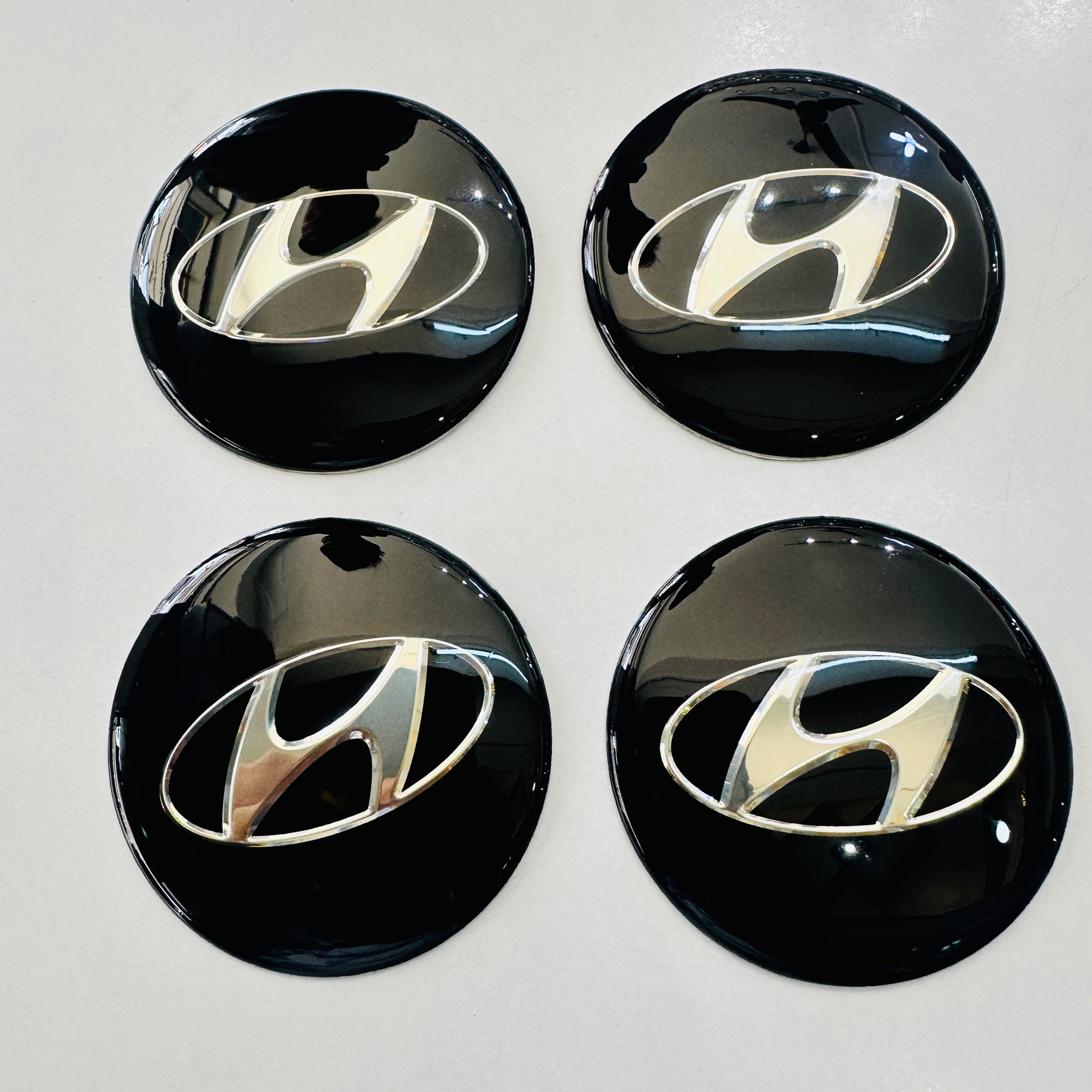 Hyundai Logo Alloy Wheel Cap Sticker 4Pcs | Daraz.com.np