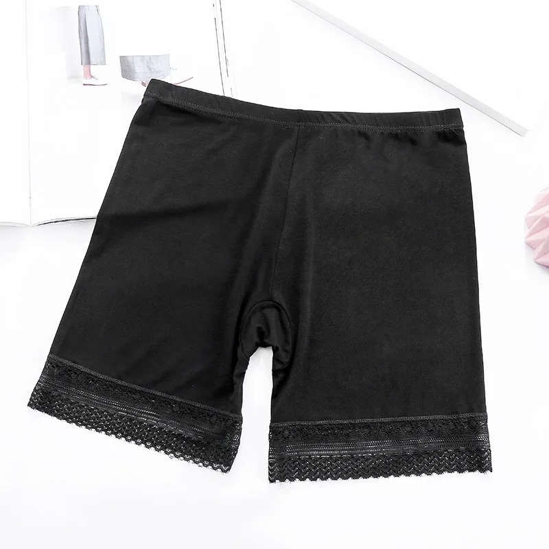 Women Lace Safety Short Slacks Anti Emptied Underwear High Elastic ...