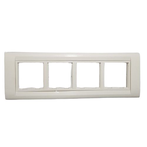 8 Modular Horizontal Switch Plate Fancy White For Wall 8MH , 8 Way , 8 ...