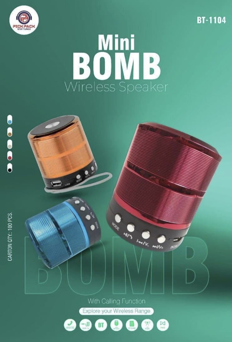 Mini Bombs Wireless Portable Bluetooth Speaker Ws-887 | Daraz.com.np