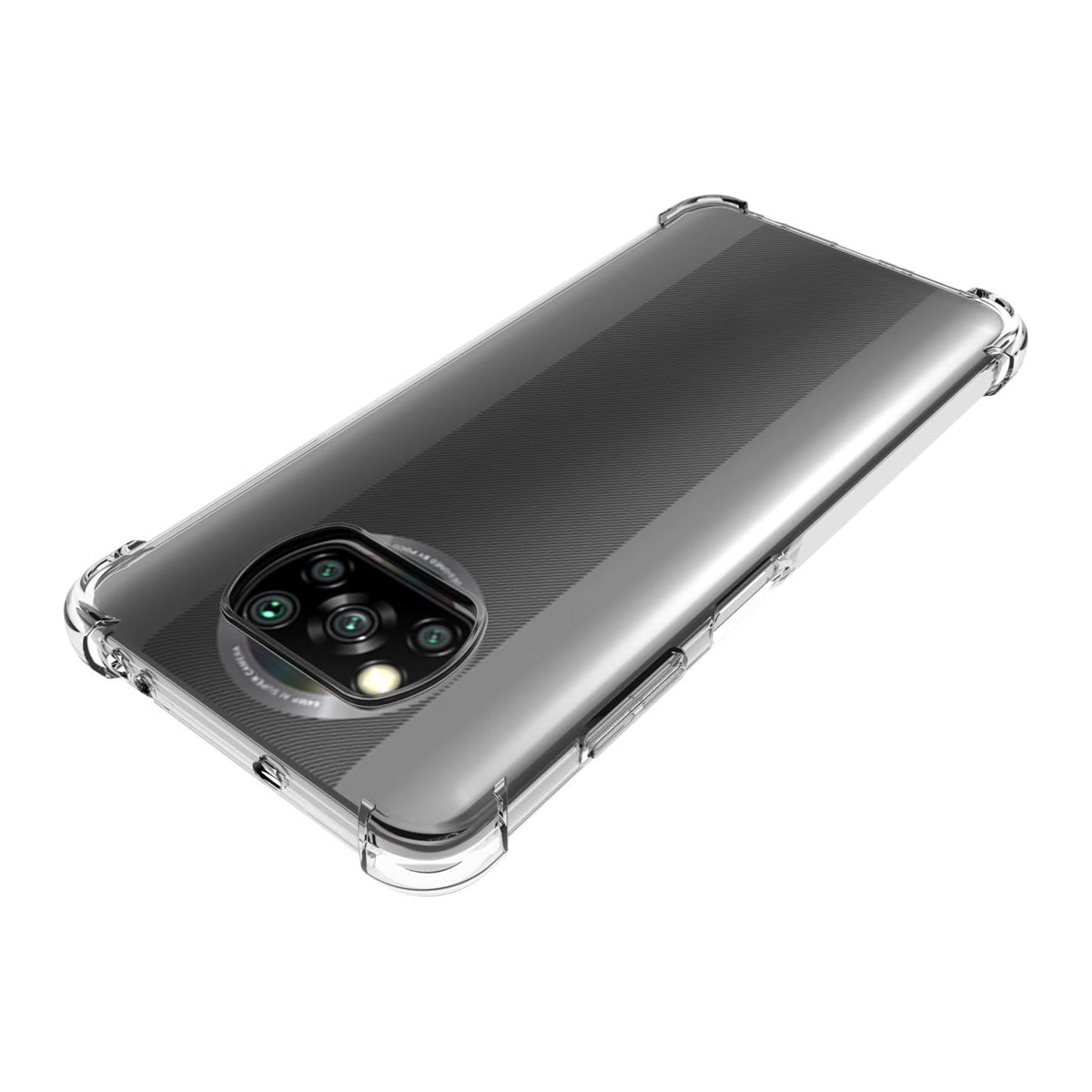 Transparent Shockproof Back Case for Xiaomi Poco X3 and X3 Pro 5G Soft ...