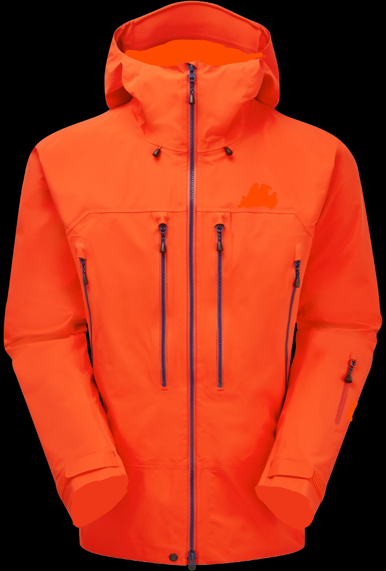 Waterproof jacket in light orange colour with sweetable fabric. Nepal ...