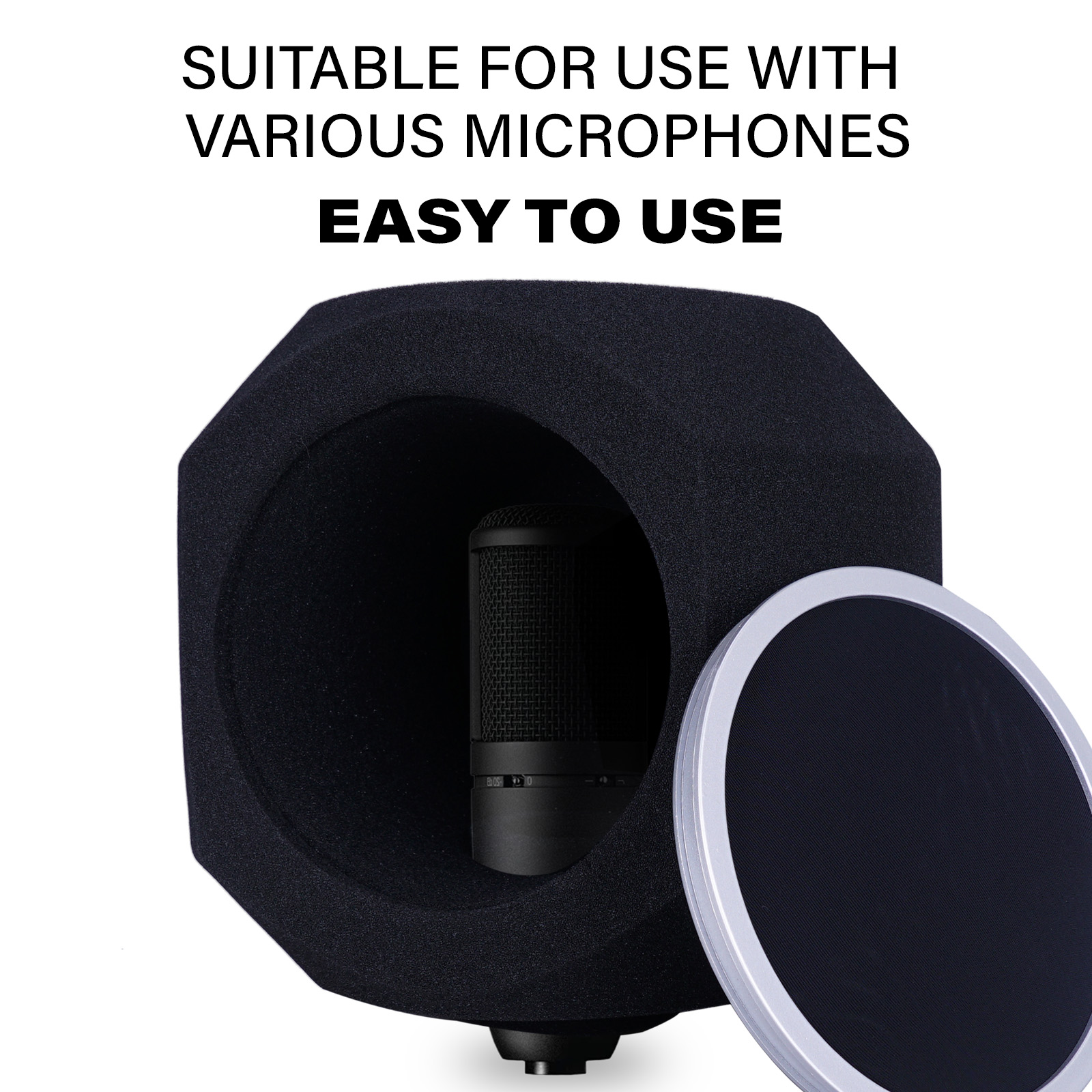 Microphone Wind Shield Pop Filter Isolation Ball Acoustic For Record ...