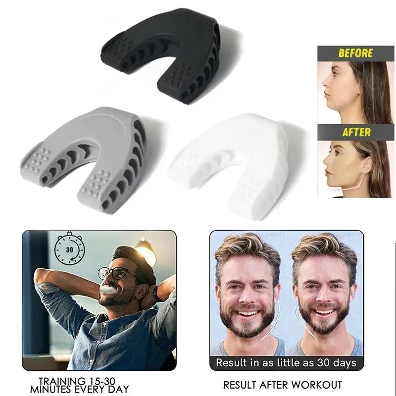 U Shape Jaw Exerciser New Facial Pop N Go Mouth Jawline Face Fitness ...