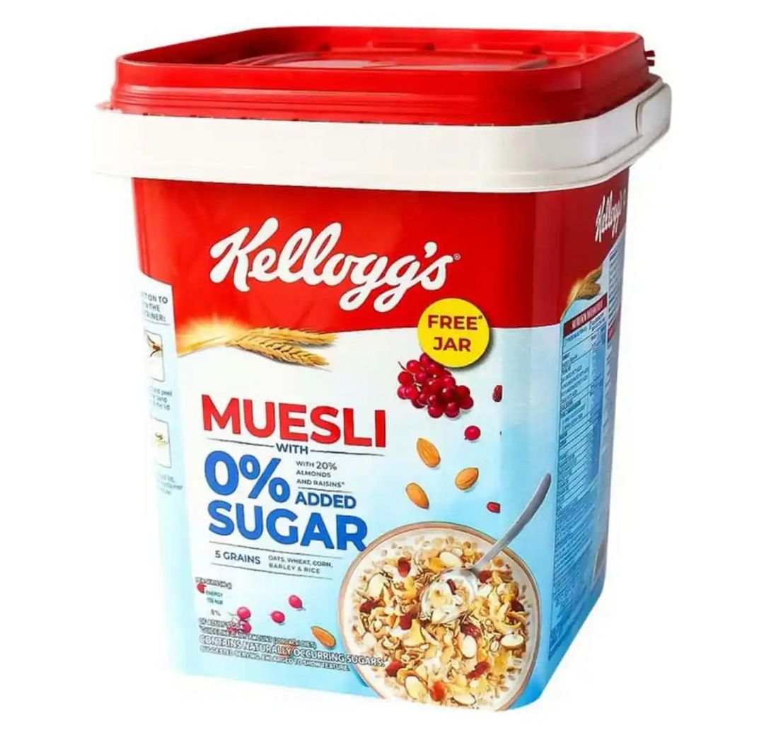Kelloggs Muesli No Sugar Crunchy 1Kg | Daraz.com.np