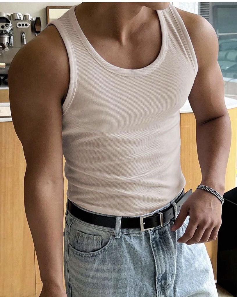 New Summer Ribbed Tanks Top For Men | Daraz.com.np