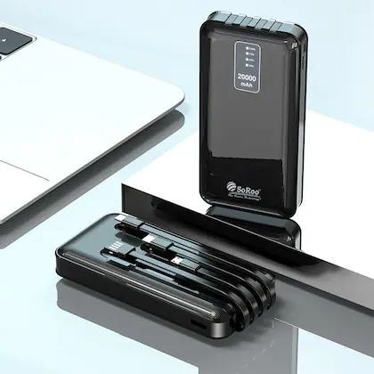 Soroo- PB-174 20000 mAh 3.7v 12W Power Bank Fast Charging with 4 in 1 ...