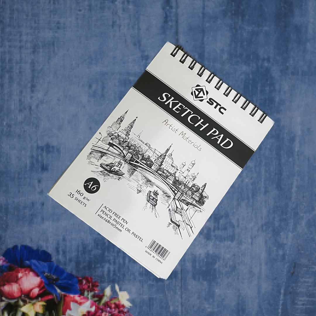 A6 Sketch Pad - 35 Sheets Ring Binding Sketch Book | Daraz.com.np