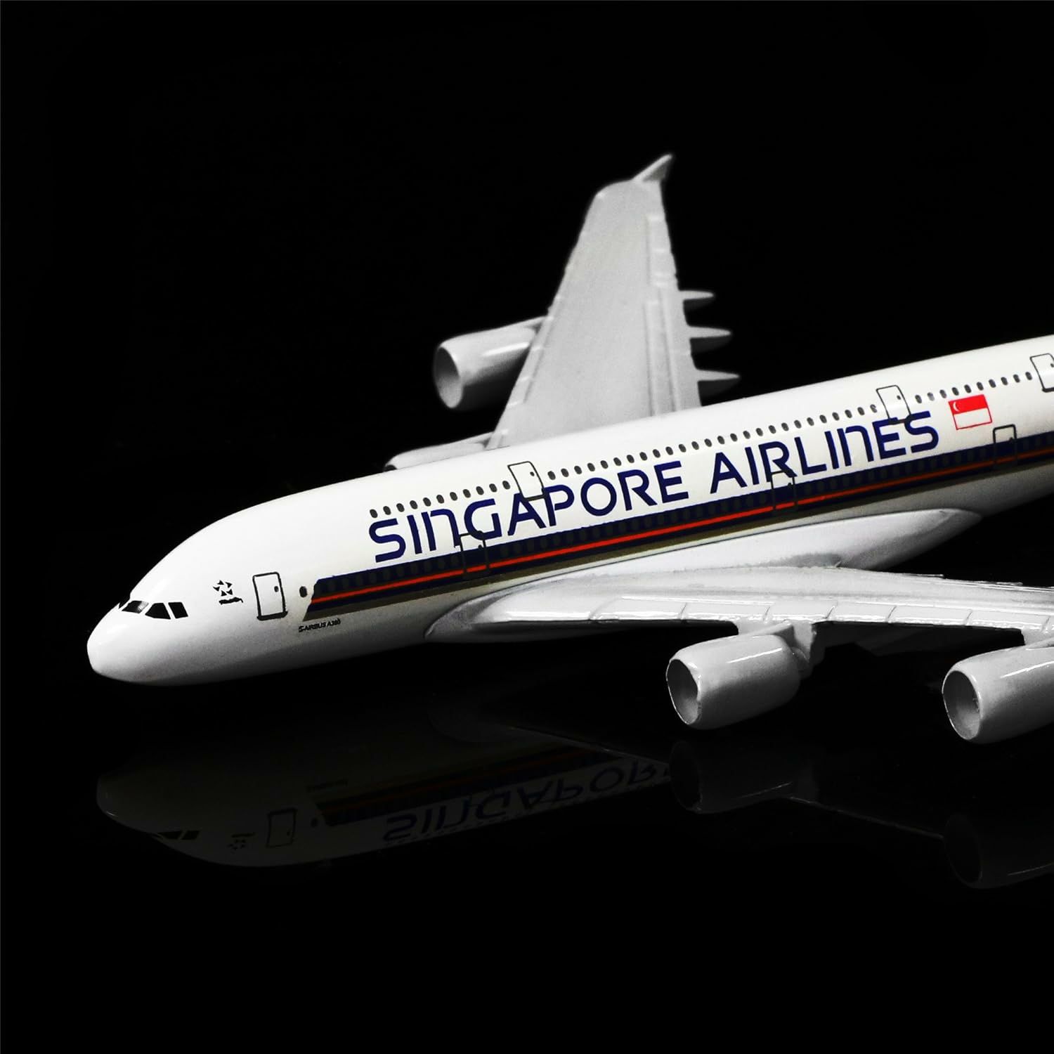 Singapore Airlines A380 Alloy Metal Airplane Models Die-cast 20cm ...