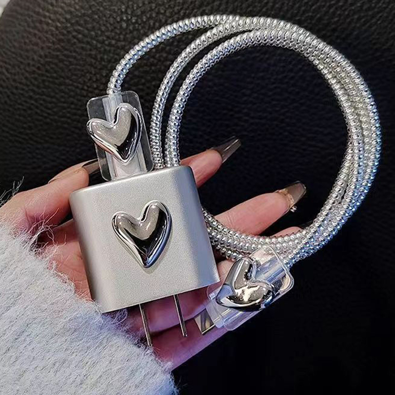 3D Pink Bow Cable Charger Protector Cover For IPhone IPad 18W 20W ...