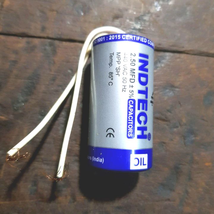Indtech Oil Capacitor For Fan 2.5 Mfd , Condenser Battery For Ceiling ...