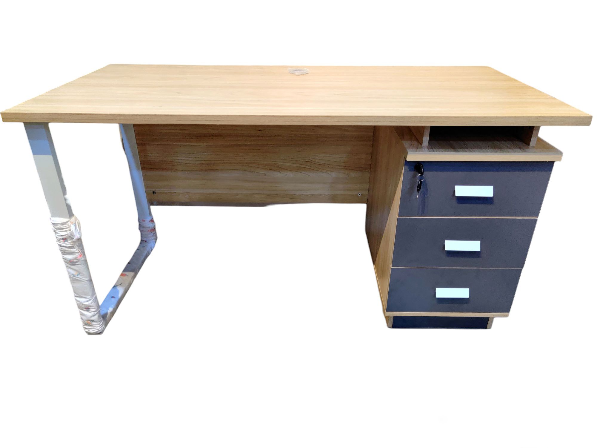 Home Office Table study table With 3 Fixed Drawers 1400*700*750mm ...