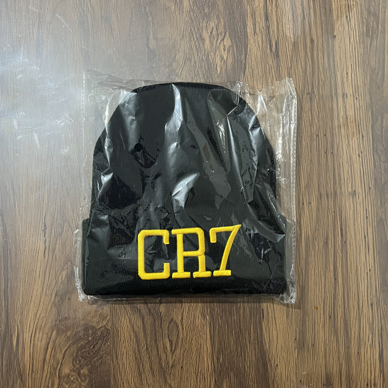 Warm Outdoor Knitted Plush Hat Cristiano Ronaldo CR7 Hats Embroidery ...