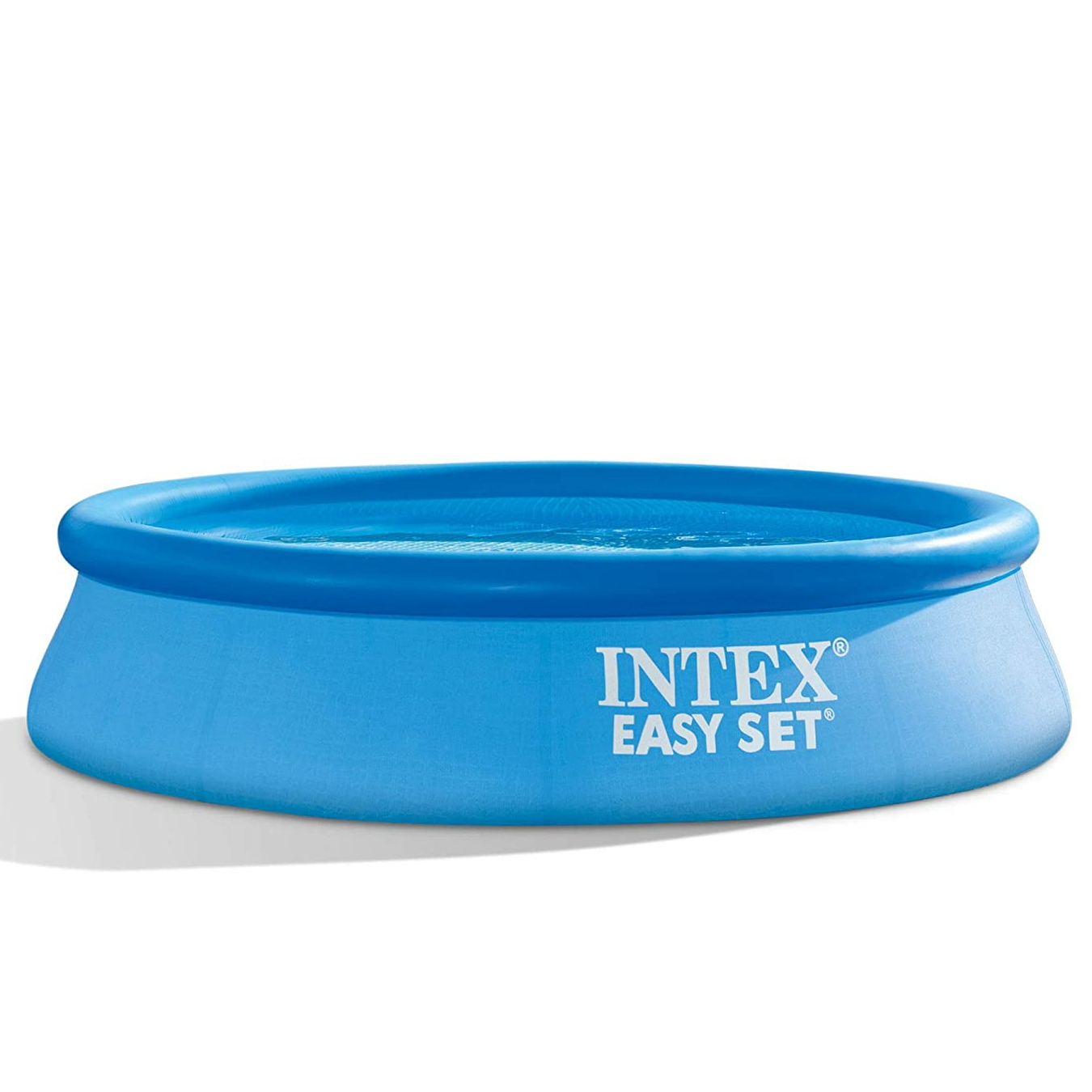 INTEX Easy Set Inflatable Above Ground Portable Outdoor Family Swimming ...