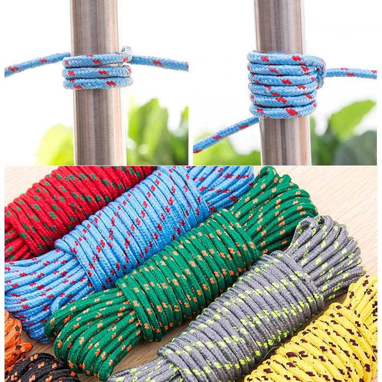 Nylon Rope Braided 20m/10m Laundry Drying, Camping, Outdoor, Patio ...
