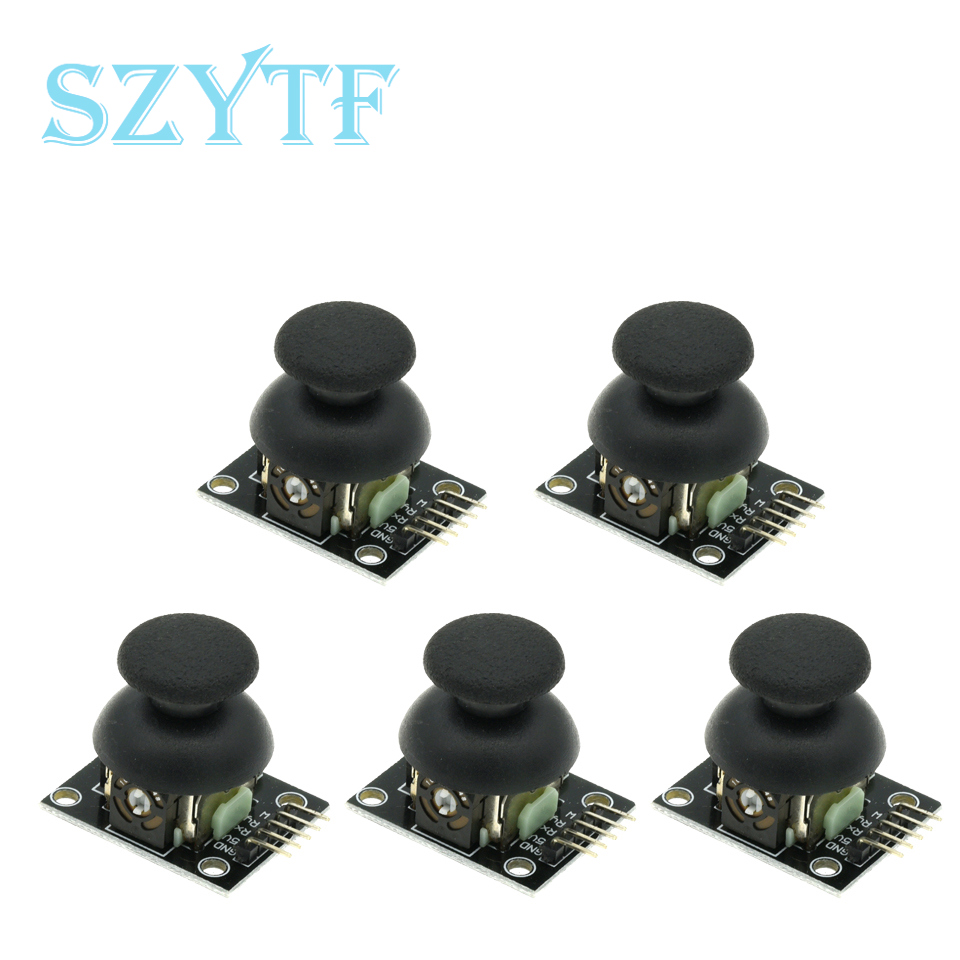 1/5/10pcs For Arduino Dual-axis XY Joystick Module Higher Quality PS2 ...