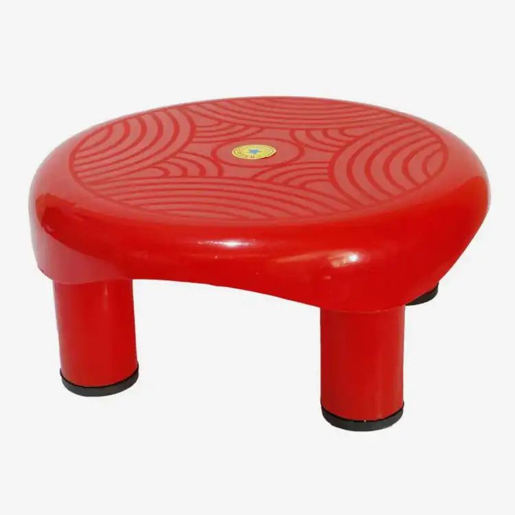 Bagmati Red Round Plastic Bathroom Stool | Daraz.com.np