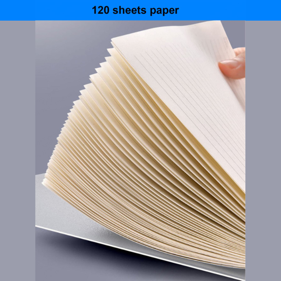 A4 A5 B5 Square Coil Notebook 120 Sheets/ 240 Pages with Elastic Band ...