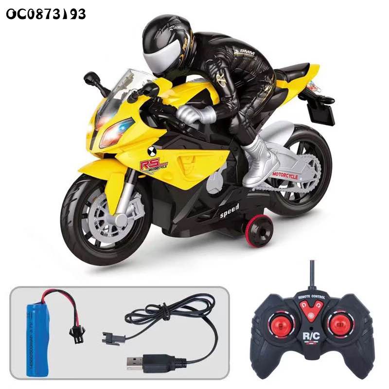 Sports Bike Remote Control Rechargeable Battery Toy Bike With Light And ...
