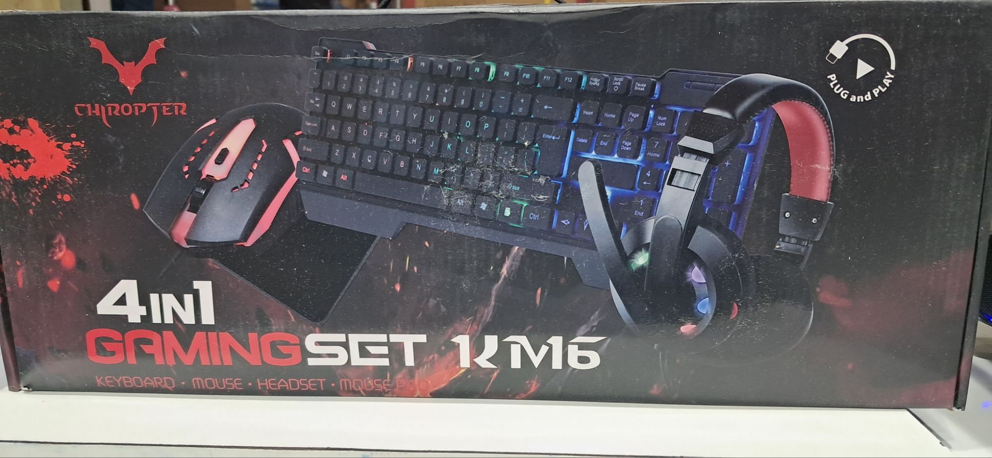 4 in 1 GAMING SET KM6 | Daraz.com.np