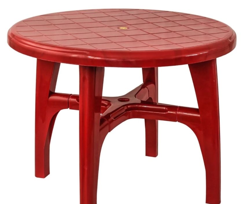 Round plastic dining table outdoor table only | Daraz.com.np