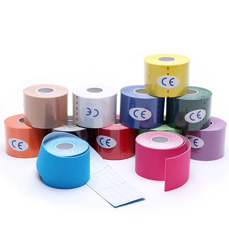 Kinesiology Tape 2 Sizes Muscle Bandage Sports Cotton Elastic Shock ...