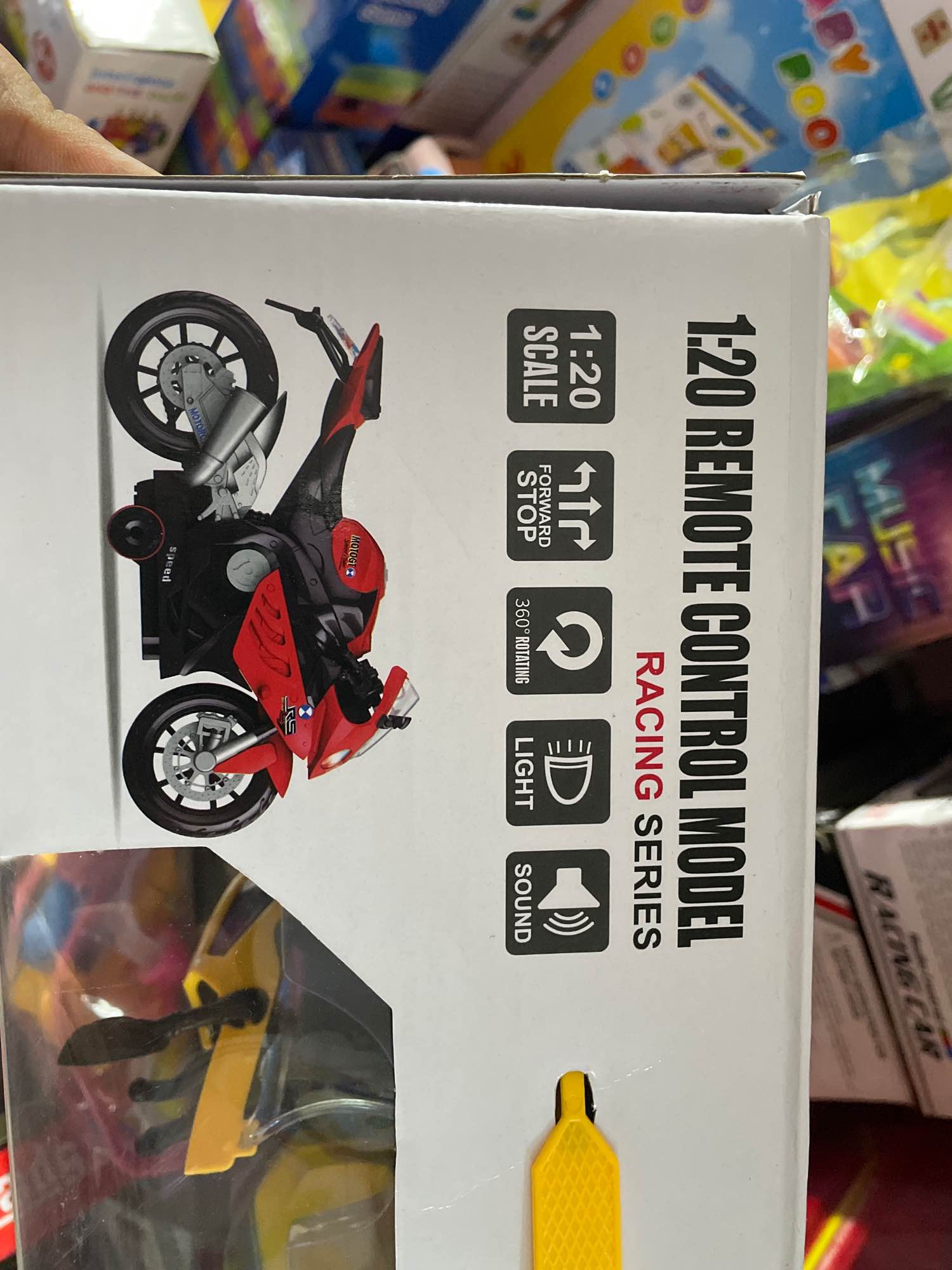 Sports Bike Remote Control Rechargeable Battery Toy Bike With Light And ...