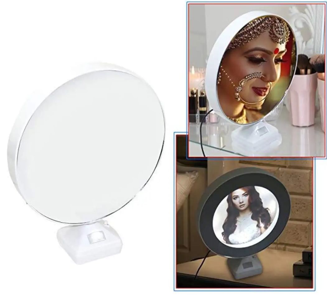 Magic Mirror Photo Frame With LED Light And Rechargeable. | Daraz.com.np