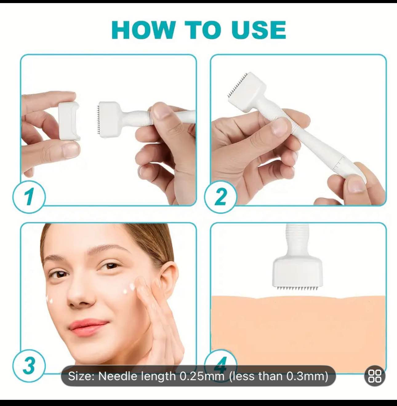 140A Adjustable Micro Needle Length Medical Needles Derma Stamp For ...