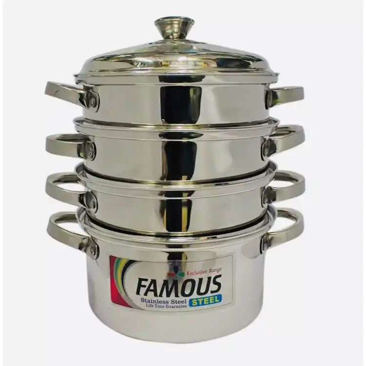 Famous Stainless Steel 3 Step Momo Cooking Pot | Daraz.com.np