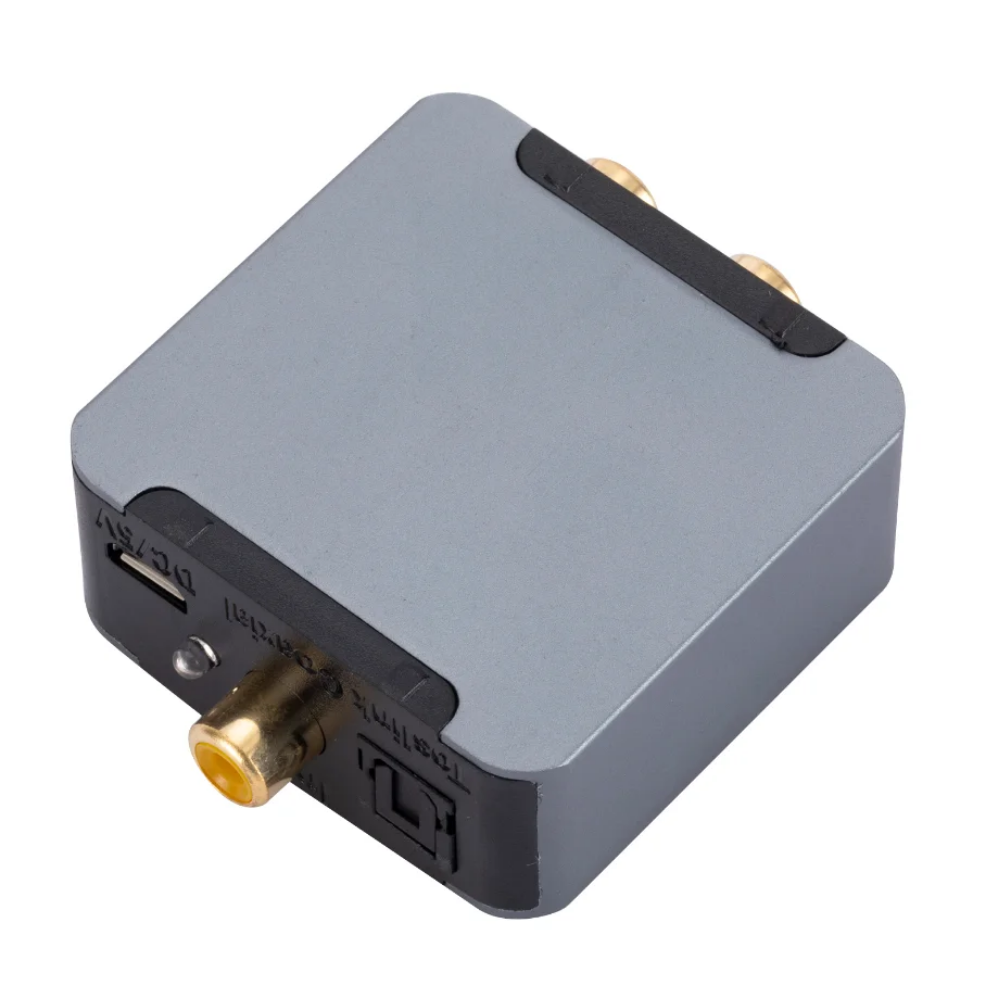 DAC Digital to Analog Audio Converter Optical SPDIF Toslink Coaxial ...
