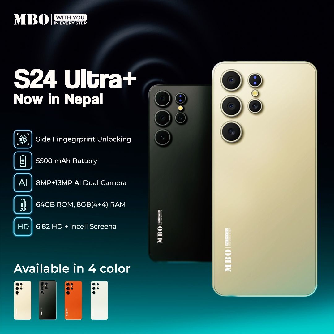 Mbo Mobile S24 Ultra + | 4-64 Memory | 5500 Mah Battery | Daraz.com.np