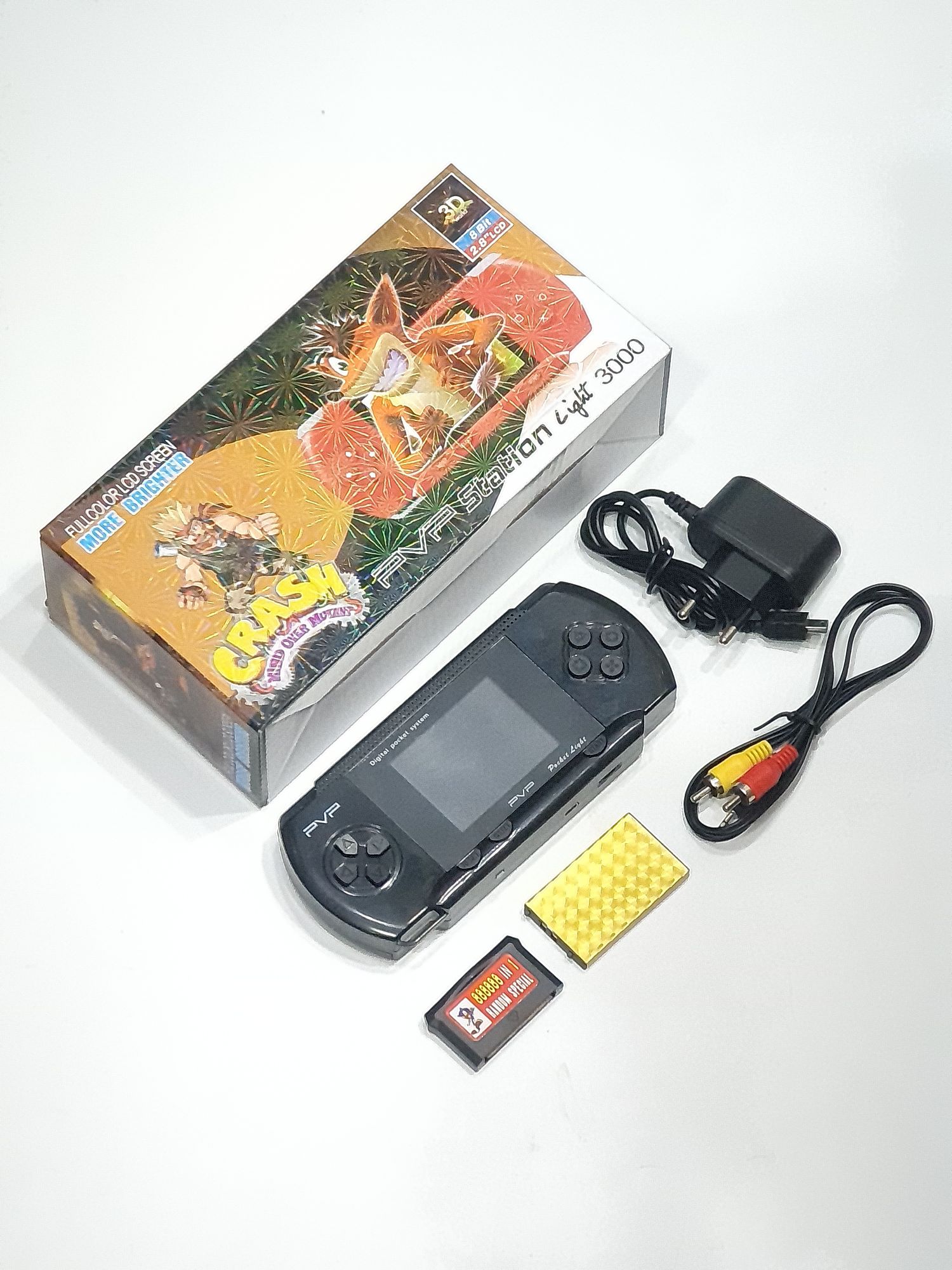 PVP Station Light 3000 Full Color Screen More Brighter 2.8" LCD 8 Bit Video Gaming Device ...