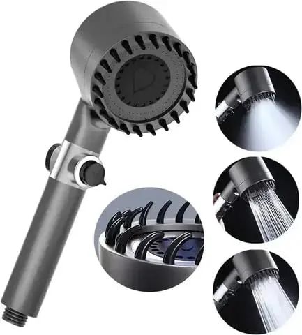 PVC Adjustable Angle Shower Head Multi Function 4 Mode with Mist ...