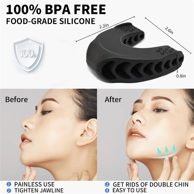 U Shape Jaw Exerciser New Facial Pop N Go Mouth Jawline Face Fitness ...