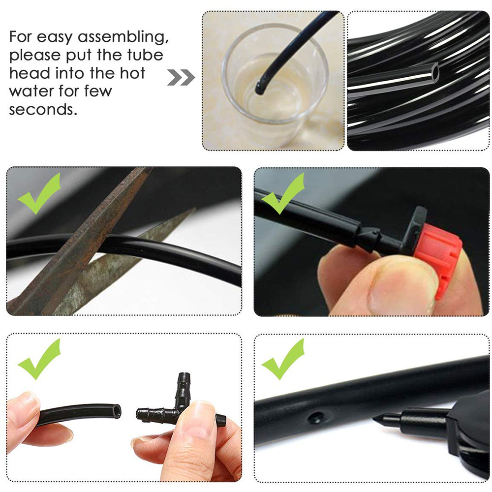 4 / 7mm Hose PVC Water Pipe Irrigation Tube Garden Water Drip Hose ...