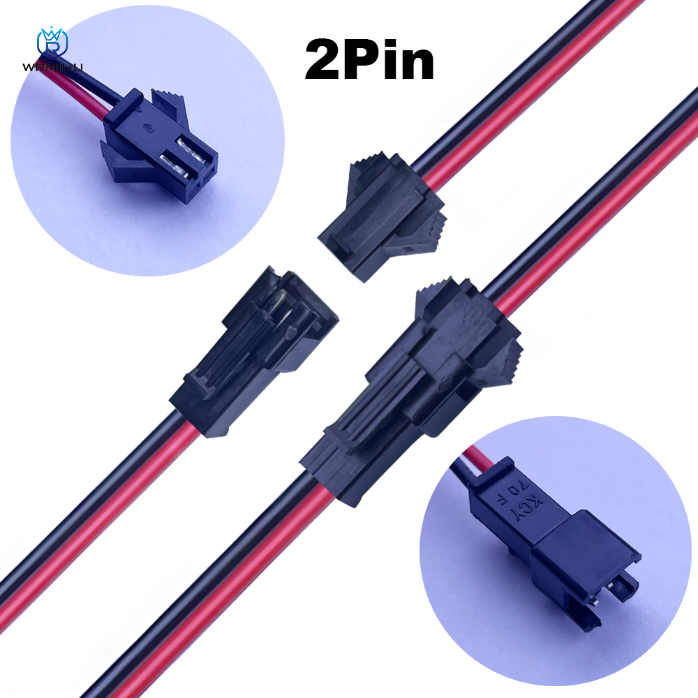 10Pairs JST SM 2P 3P 4P 5P 6Pin Plug Socket Male to Female Wire ...