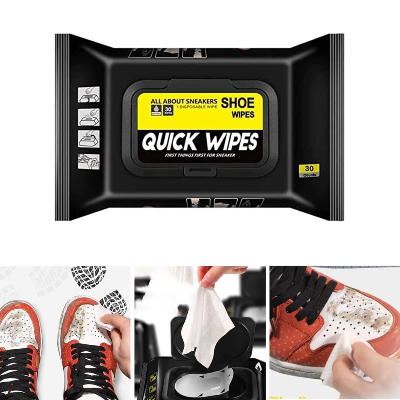 Fresh Steps Shoe Cleaning Wipes - 80 Pack | Instant Clean & Refresh for ...