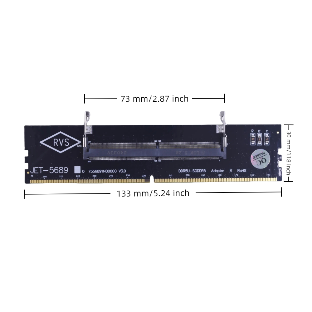 TISHRIC DDR3 DDR4 DDR5 Laptop to Desktop Memory Adapter Card Memory ...